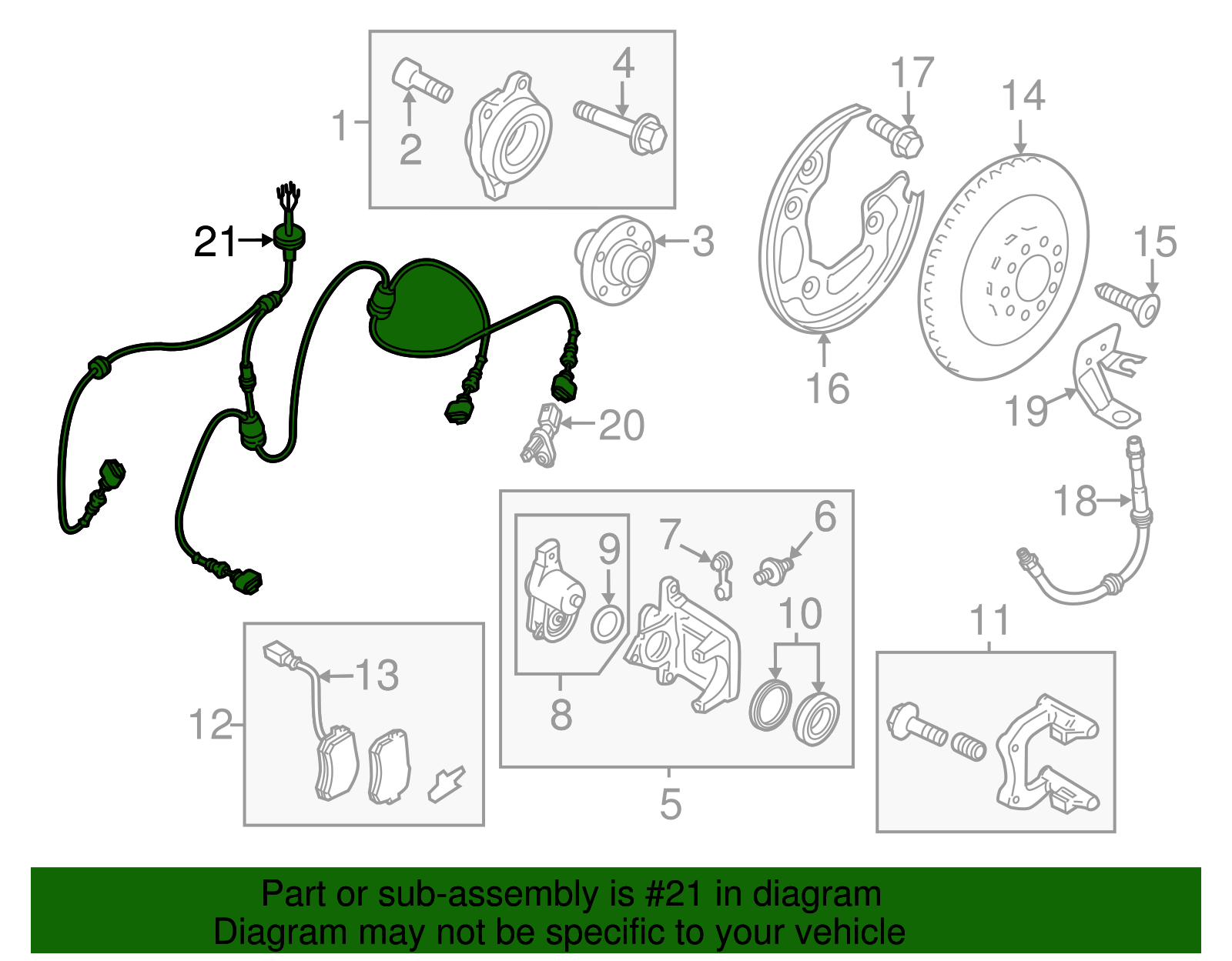 4H0-927-904-D - ABS Sensor Wire 2011-2018 Audi | AutoNation Parts