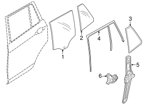 2012-2015 BMW X1 Window Regulator 51352990388 | OEM Parts Online