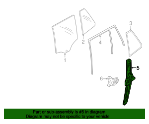 2012-2015 BMW X1 Window Regulator 51352990388 | OEM Parts Online