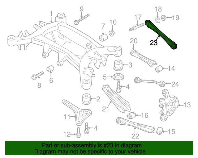 Genuine BMW 33-32-6-788-549 | Rear Lower Control Arm | FREE Shipping on ...