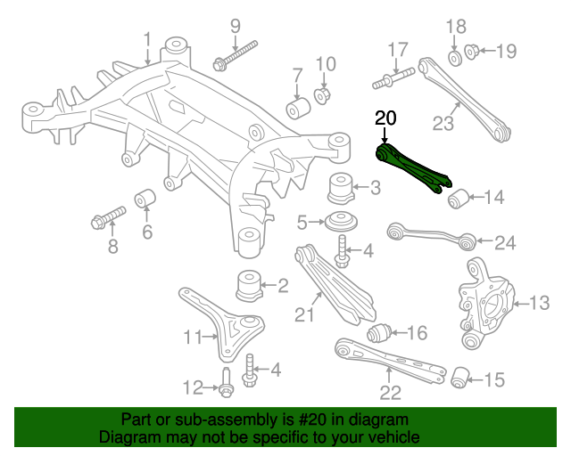 Genuine BMW 33-32-6-786-981 | Upper Control Arm | FREE Shipping on Most ...