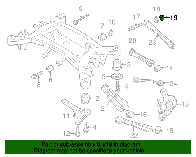 Genuine BMW 33-32-6-794-873 | Ft Lower Control Arm Lock Nut | FREE ...