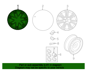 2013-2019 Land Rover Range Rover Evoque Wheel, Alloy LR048431 | OEM ...