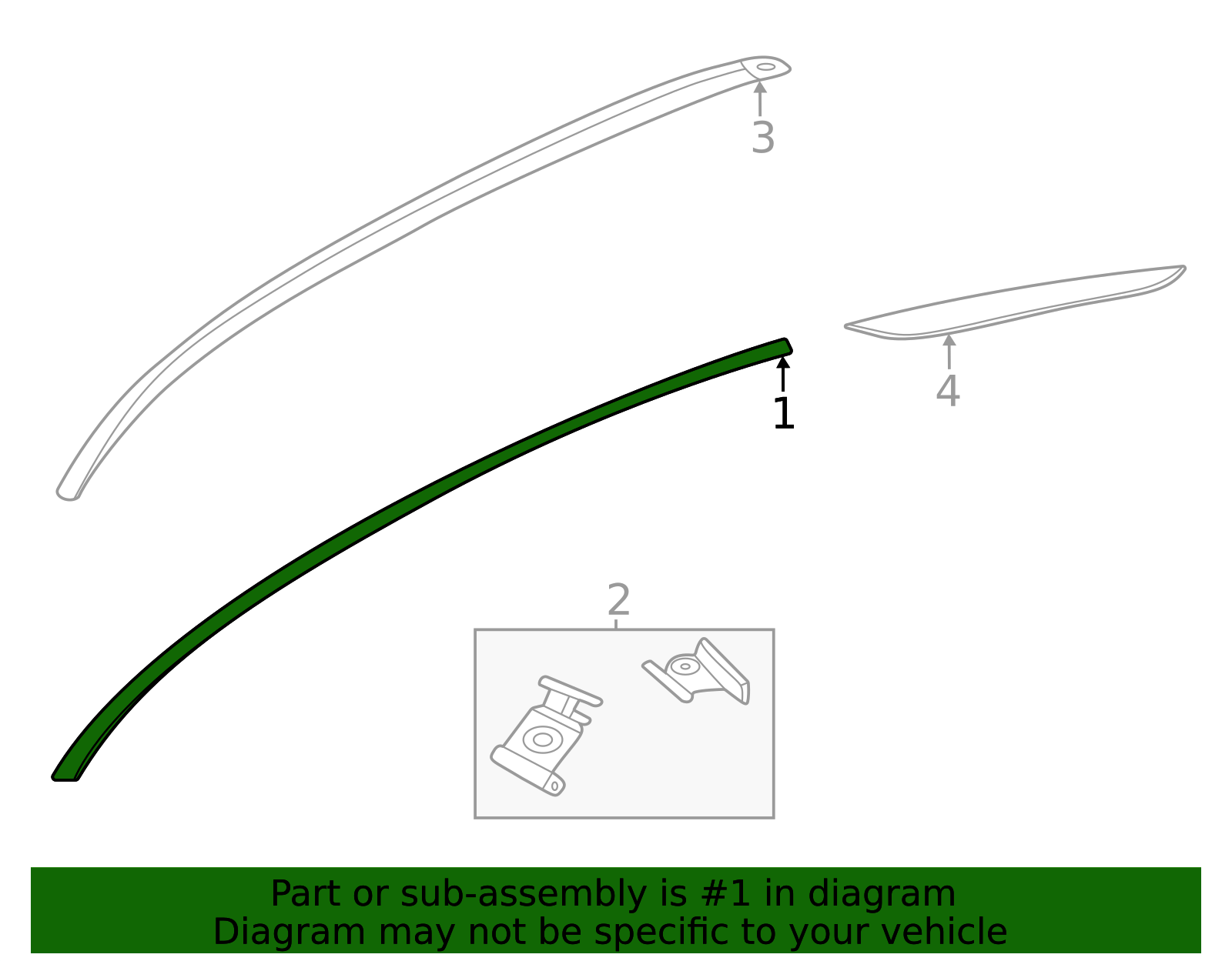 2020-2022 BMW X6 Bmw Oem Shadow-line Roof Rail - Left 51-13-8-071-667 ...