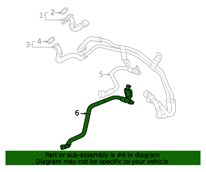 Genuine BMW 17-12-9-485-199 | Coolant Hose | FREE Shipping on Most ...
