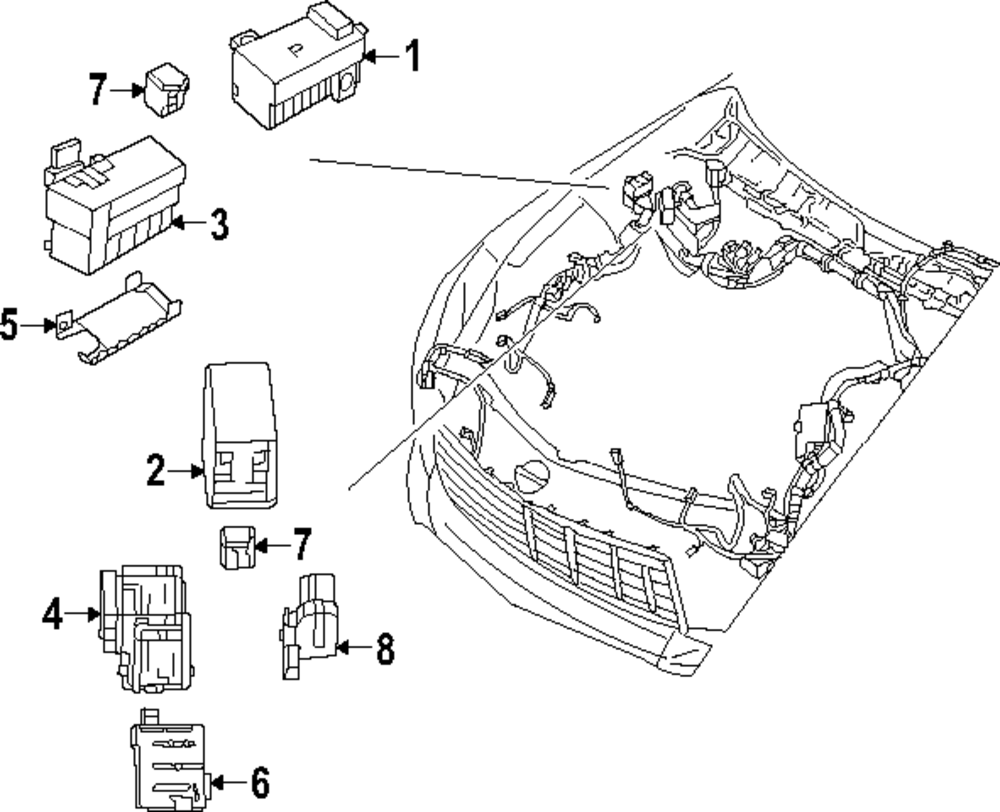 2023-2024 Nissan Z Fusible Link 24370-C996A | Boro Nissan Parts