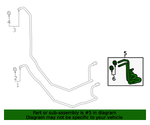 Genuine OEM Automatic Transmission Fluid Cooler Inlet and Outlet Line ...