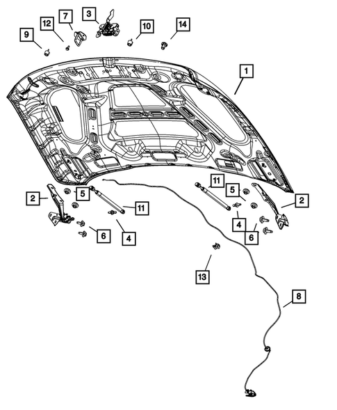 Hood and Hood Release for 2009 Dodge Ram 1500 | My Mopar Parts