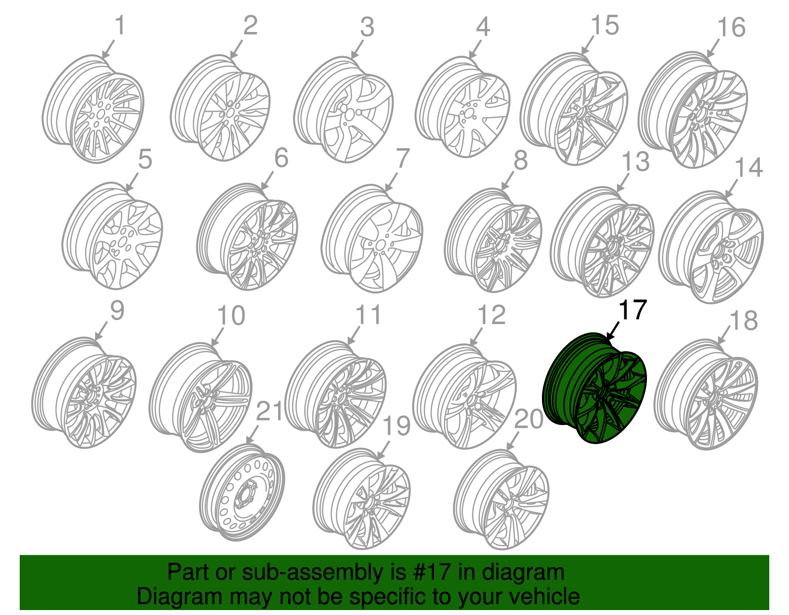 2008-2010 BMW Wheel, Alloy 36-11-6-777-349 | BMW Parts Online Hub