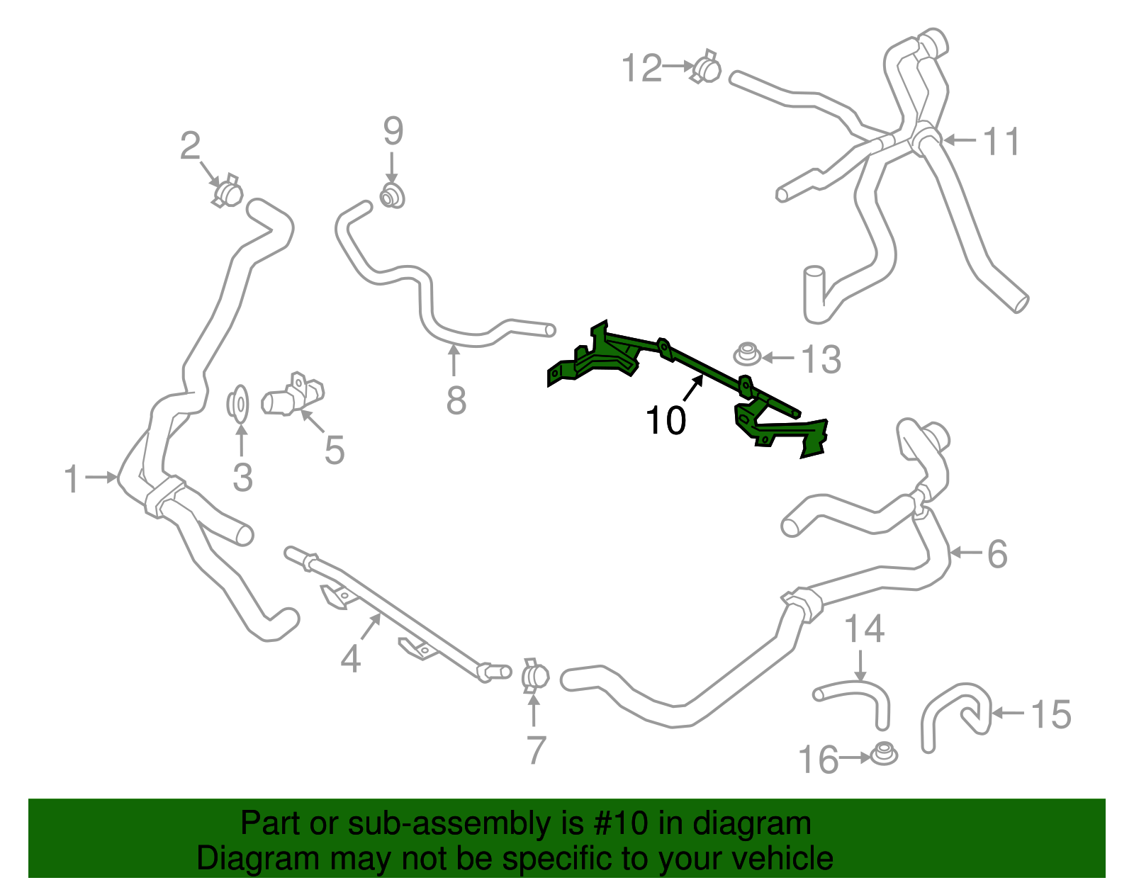 2007-2021 Volkswagen Pipe Assembly 3C0-121-070-AJ | Wolfsburg Parts Direct