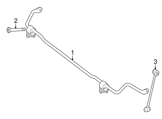 212-326-07-65 - Suspension Stabilizer Bar 2010-2016 Mercedes-Benz ...