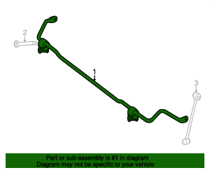 212-326-07-65 - Suspension Stabilizer Bar 2010-2016 Mercedes-Benz ...