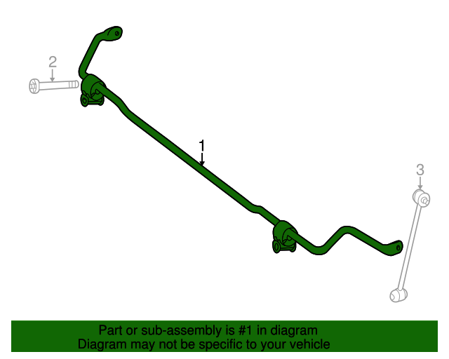 212-326-07-65 - Suspension Stabilizer Bar 2010-2016 Mercedes-Benz ...