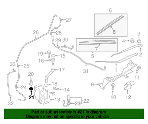 8260A161 - Washer Pump Gasket 2011-2024 Mitsubishi | Mitsubishi Direct ...