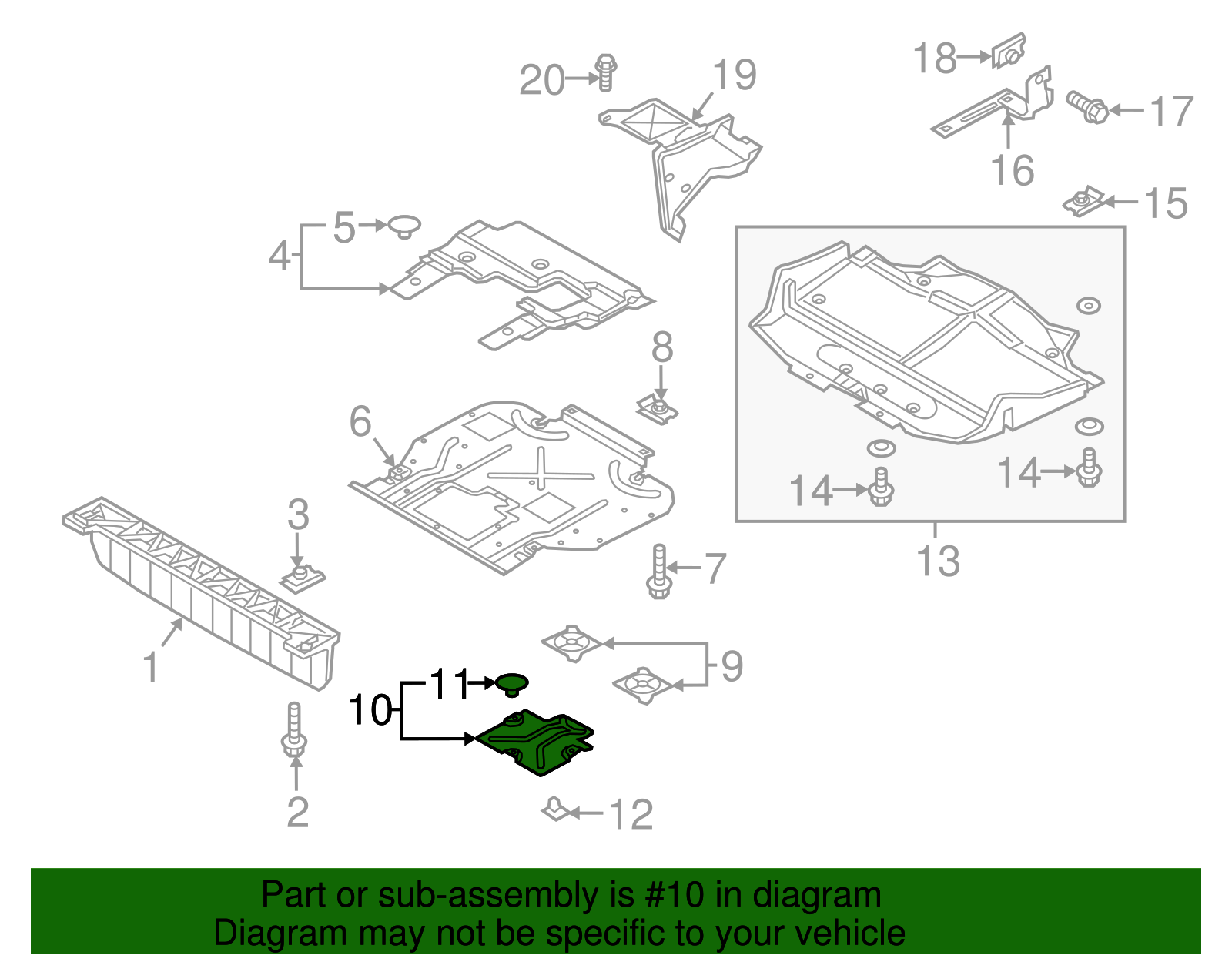 2011-2014 Ford F-150 | Insert | BL3Z-5D032-C | Walls' Ford Parts