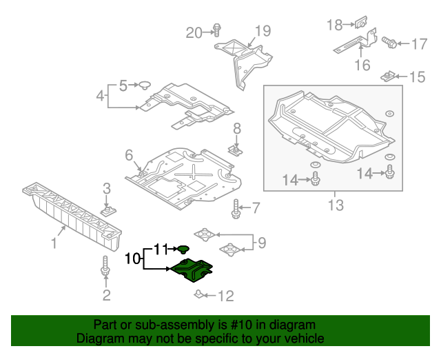 2011-2014 Ford F-150 OEM NEW 11-14 Ford F150 Insert Skid Plate BL3Z ...