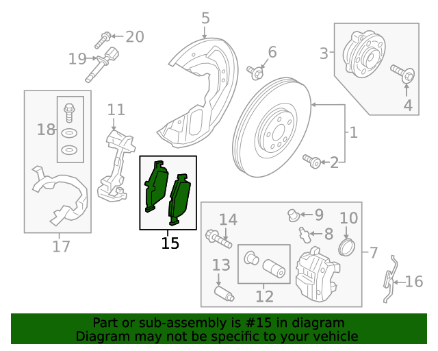 32373173 - Disc Brake Pad Set Front 2017-2024 Volvo | My Swedish Parts