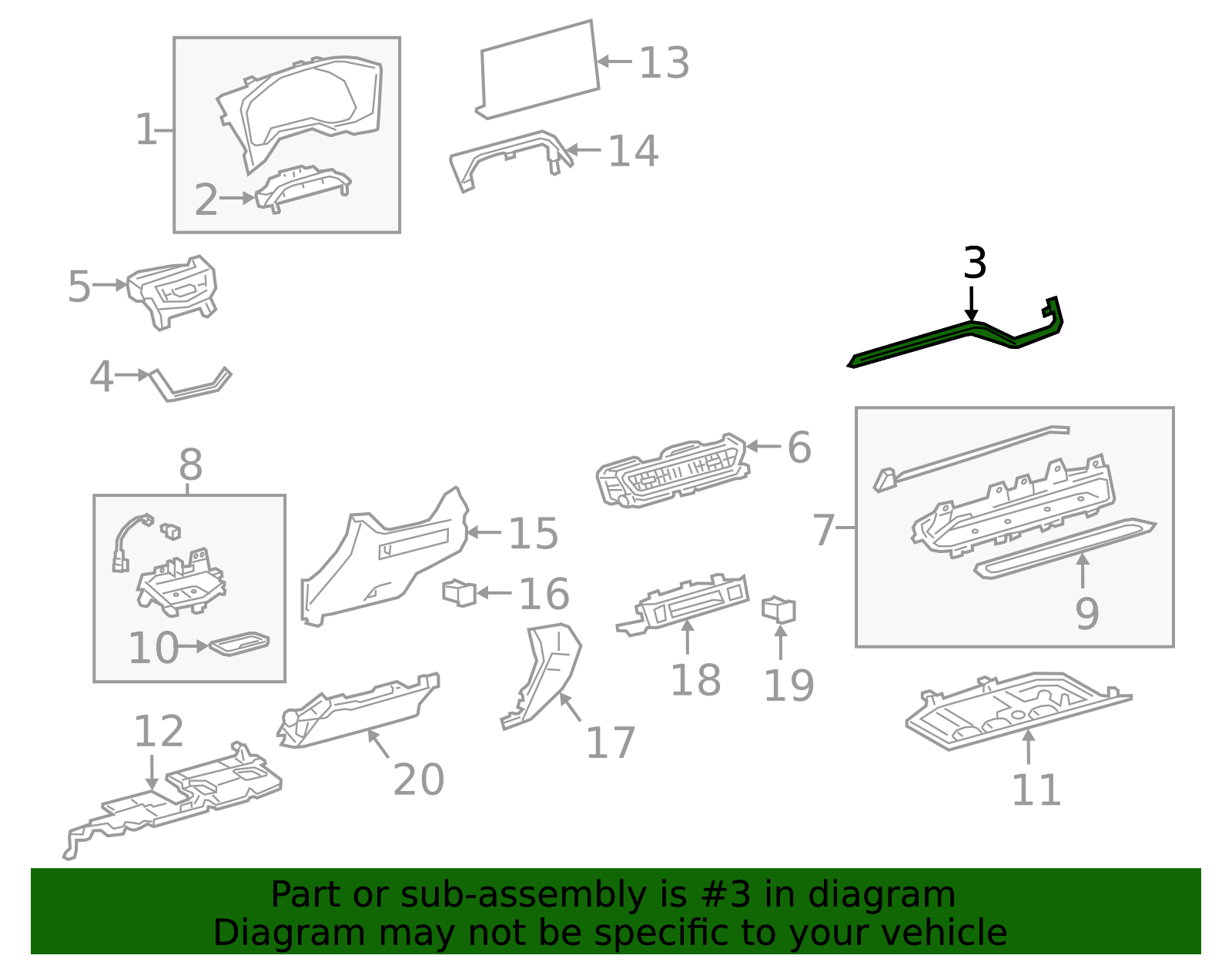 2019-2024 Toyota Trim 55475-0R010 | Toyota Parts Center