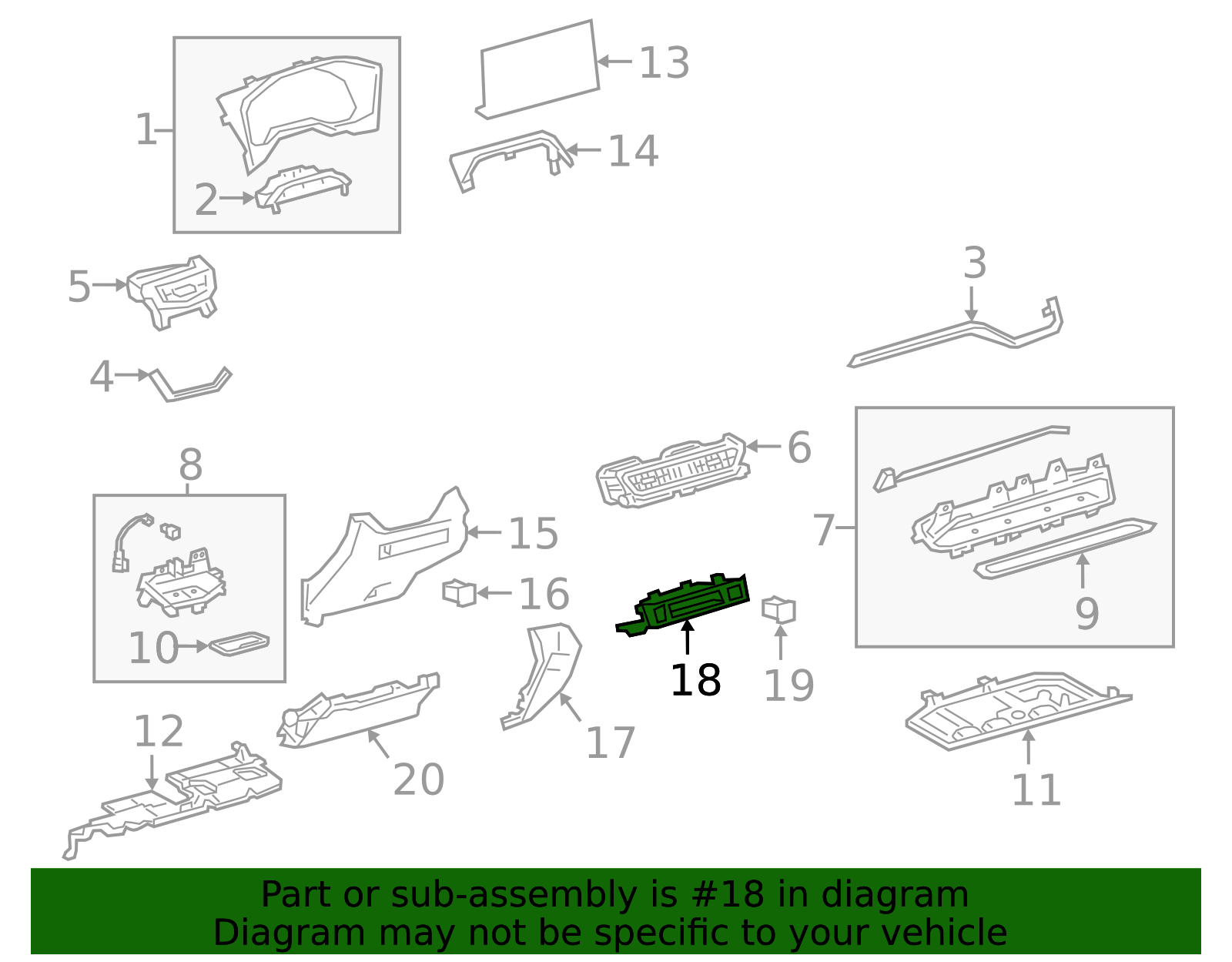 2019-2024 Toyota RAV4 Switch Panel 55434-0R130 | Toyota San Diego Parts