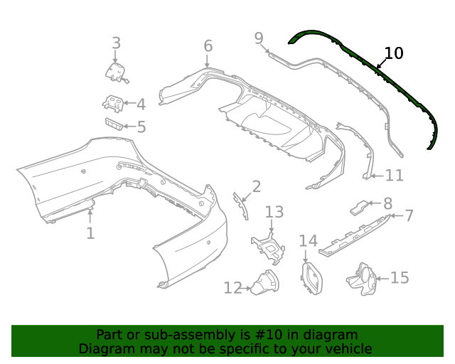 213-885-64-05 - Bumper Trim 2021-2023 Mercedes-Benz | Mercedes-Benz USA ...