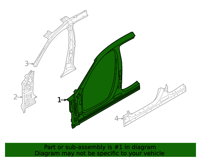 71120-J6A00 - Aperture Panel 2019-2020 Kia K900 | Kia.Parts Store