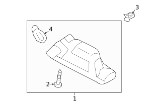 92501-J9100 - License Plate Light Assembly 2018-2021 Hyundai ...