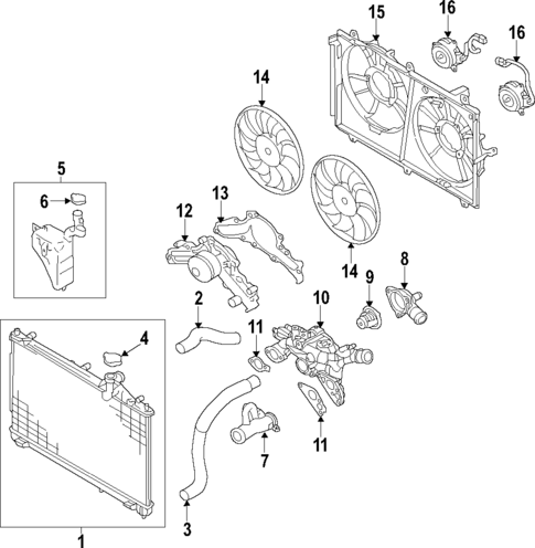 Cooling System for 2016 Mitsubishi Outlander | Mitsubishi Parts Warehouse
