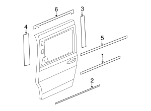 2008-2020 Mopar Tape-Sliding Door - Passenger Side (RH) 5109892AC ...