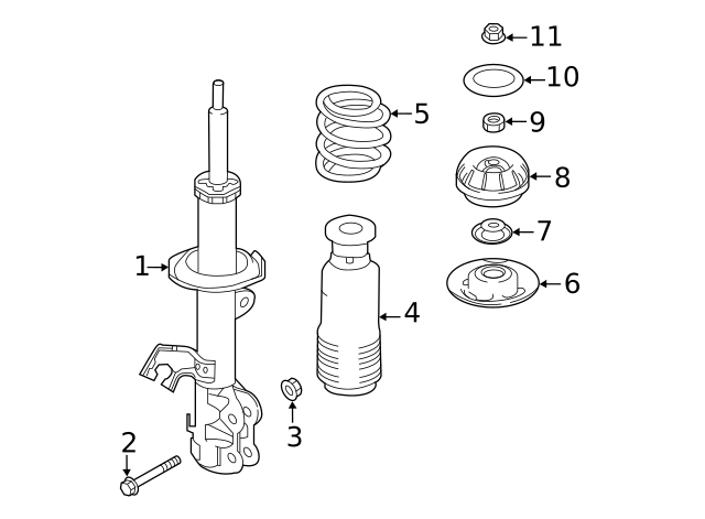 2020-2023 Nissan Kicks Strut E4303-5RW0B | Nissan Parts Plus