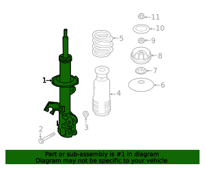 E4302-5R01A - Strut 2021-2024 Nissan Kicks | Nissan Parts & Accessories ...