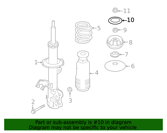 2020-2024 Nissan Stopper 54342-5RB0B | TascaParts.com