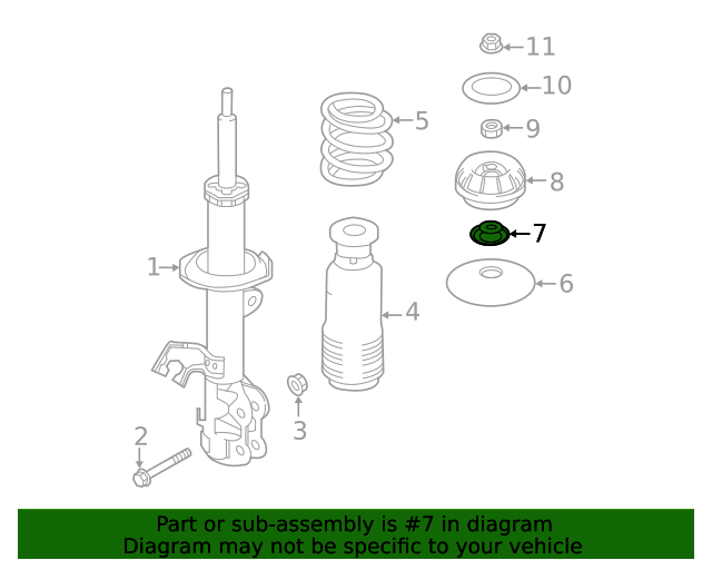 2018-2024 Nissan Strut Bearing 54325-5FA0A | Temecula Nissan Parts