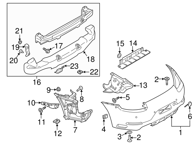 2017-2019 Porsche 911 Bumper Cover Support Rail 991-505-832-02 | Gaudin ...