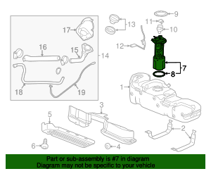 2011-2014 GM Fuel Pump Module without Fuel Level Sensor 13589707 GM ...
