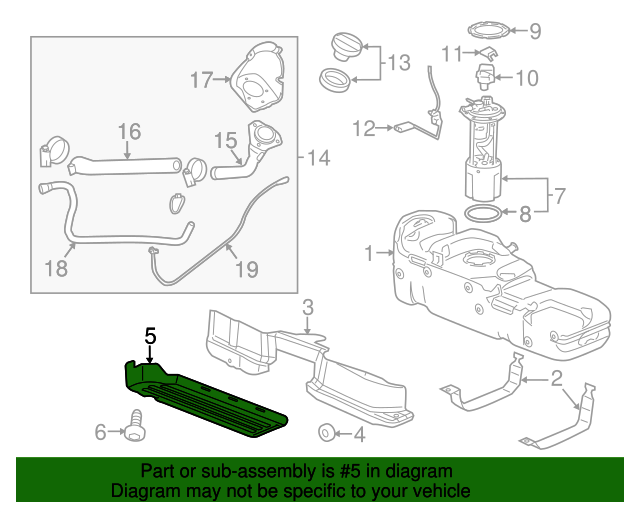 2011-2020 GM Lower Shield 23247457 | TascaParts.com