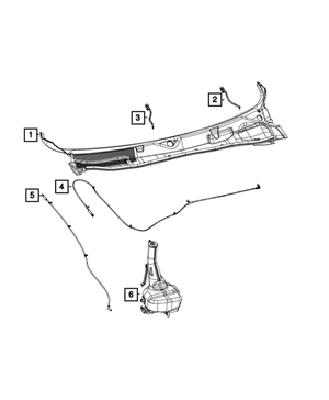 2015-2021 Dodge OEM NEW Mopar 2018-2020 Dodge Charger Windshield Washer ...