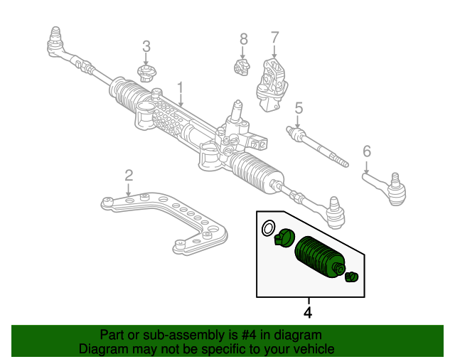 210-460-23-00 - Tie Rod Boot 1996-2003 Mercedes-Benz | Mercedes-Benz ...