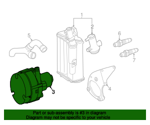 000-140-70-85 - Secondary Air Injection Pump 2007-2018 Mercedes-Benz ...