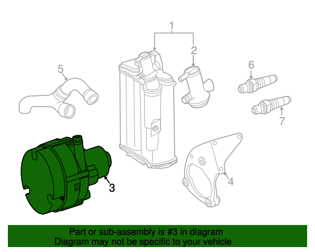 000-140-70-85 - Secondary Air Injection Pump 2007-2018 Mercedes-Benz ...
