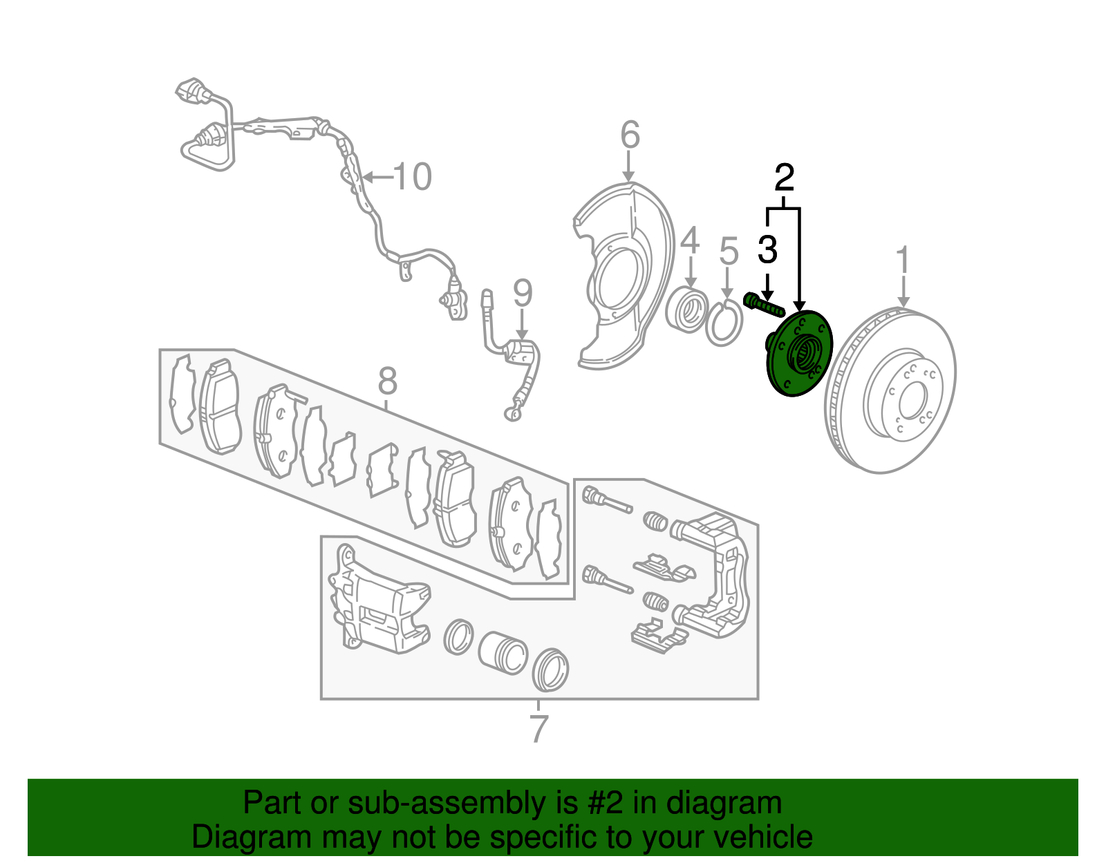 1999-2006 Acura Hub Assembly 44600-S87-A00 | OEMAcuraPart