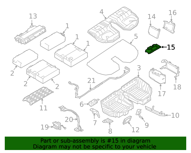 61278843415 - Cell Monitoring Circuit 612710 (61-27-8-843-415) | BMW of ...