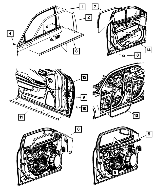 2021 Chrysler 300 Day Light Opening Molding, Right 57010364am | My ...