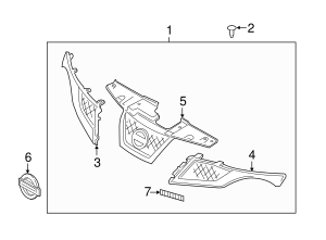 2013-2014 Nissan Juke Grille 62075-3YW0B | Nissan Parts OEM