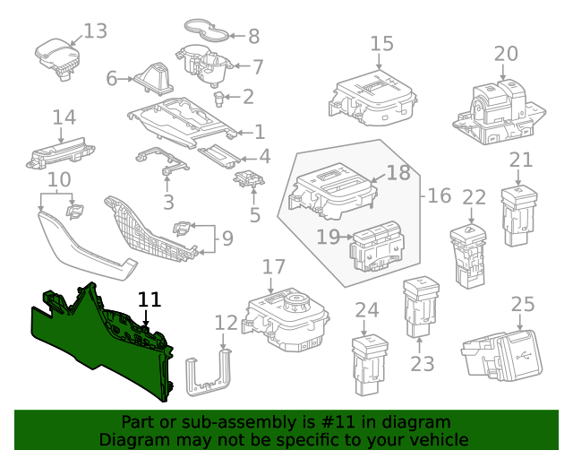 58816-0E190-E0 - Insert Console Box - OEM Parts Quick 58816-0E190-E0 - Insert Console Box - OEM Parts Quick