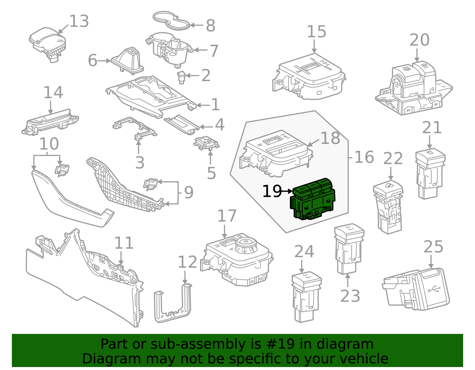 2020-2022 Toyota Highlander Control Switch 84970-0E070 | Toyota San ...