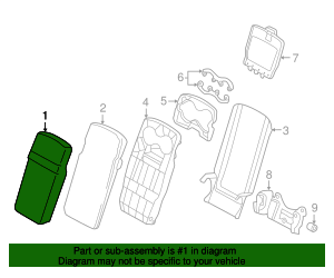 2012-2019 Land Rover Range Rover Evoque Armrest Cover LR028219 | Land ...