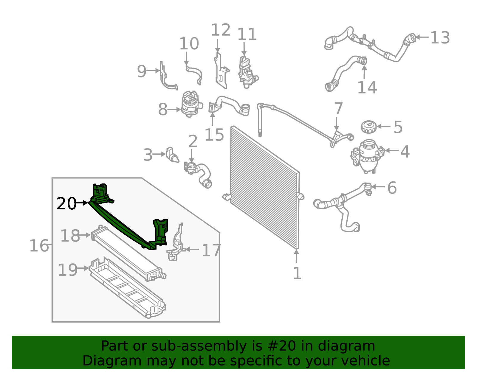 213-505-32-00 - High-Quality Radiator Support Baffle for 2019-2023 ...