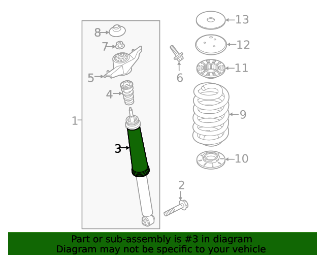 2019-2023 Volvo Shock Absorber Bellows 31476917 | AutoNationParts.com