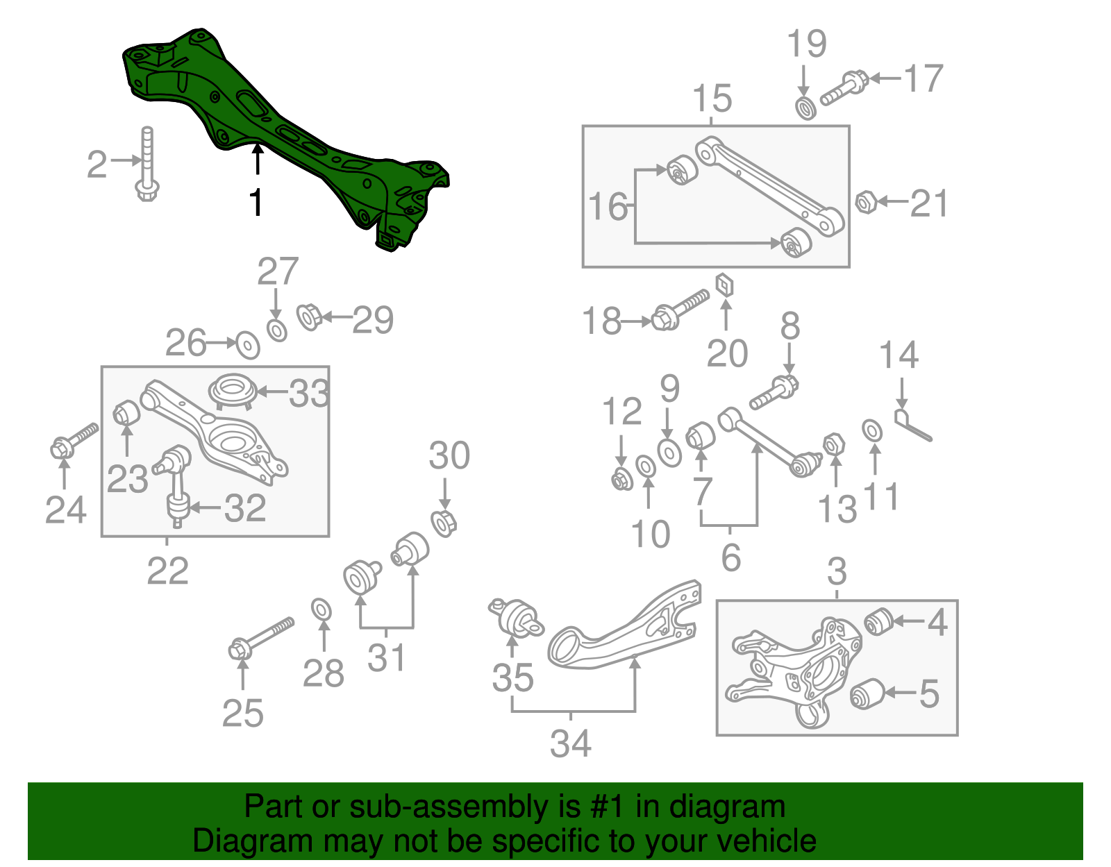 2012-2017 Hyundai Cross-Member 55405-3V150-DS | Joseph Airport Hyundai