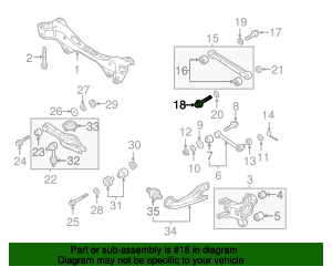 2011-2015 Hyundai Sonata Upper Control Arm Bolt 62617-3S000 | OEM Parts ...